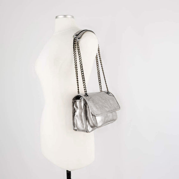 The Bella Handbag ~ Silver – ooobaby luxe handbags